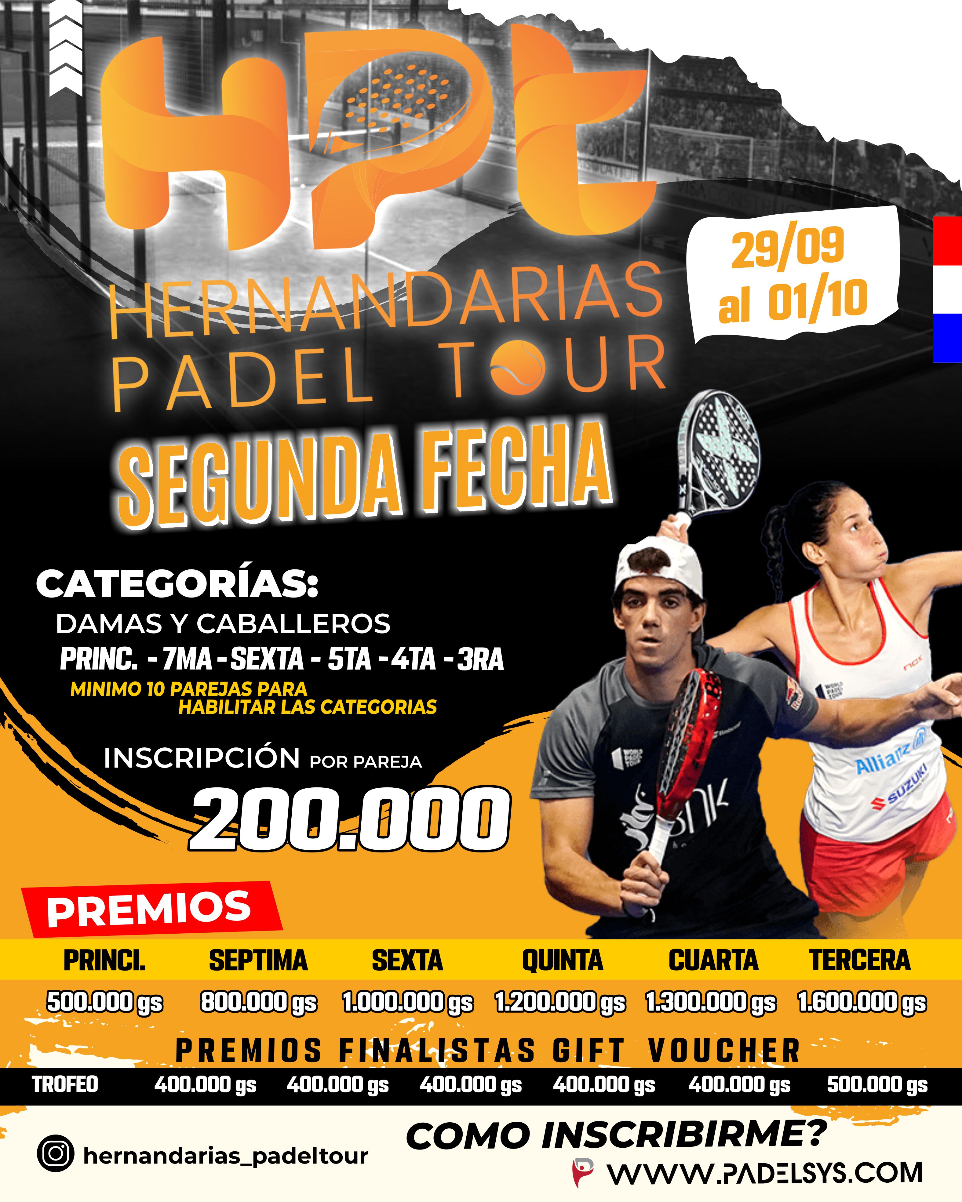 PadelSYS.com Eventos de Padel